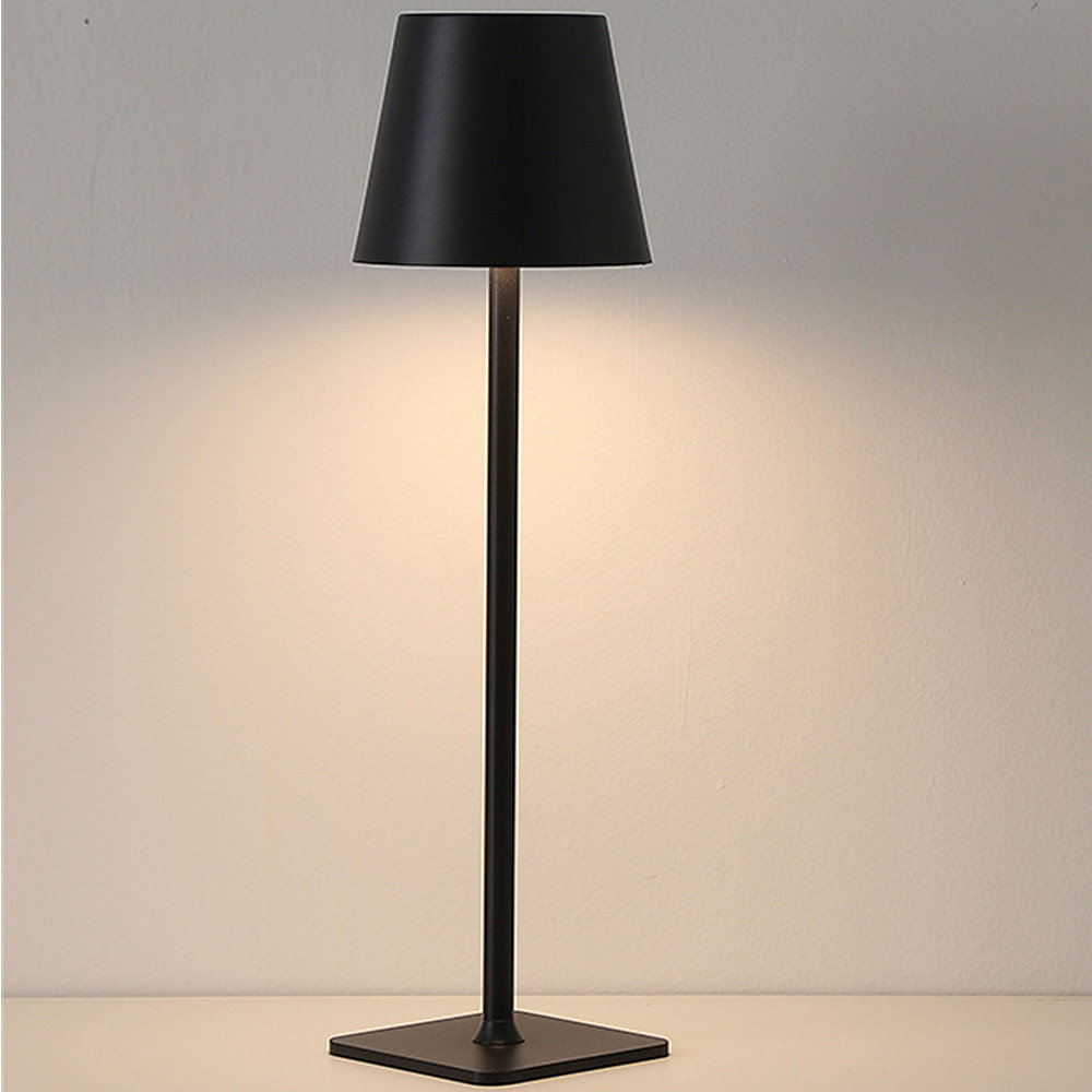 Latitude Run TRIXES Rechargeable Table Lamp – Black, Bistro Lamp ...