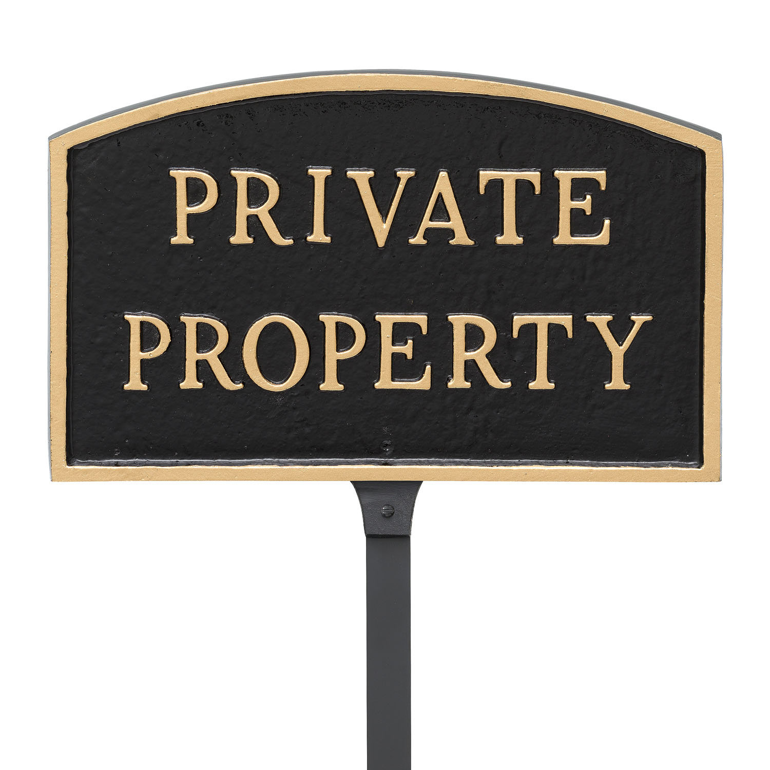 Red Barrel Studio Bodinejr Private Property Statement Garden Sign ...