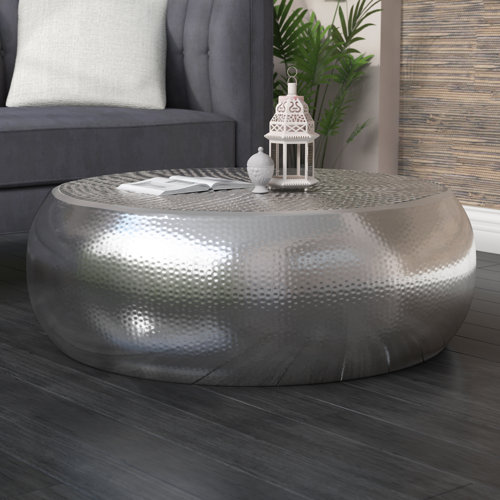 Round Silver Coffee Tables You'll Love | Wayfair