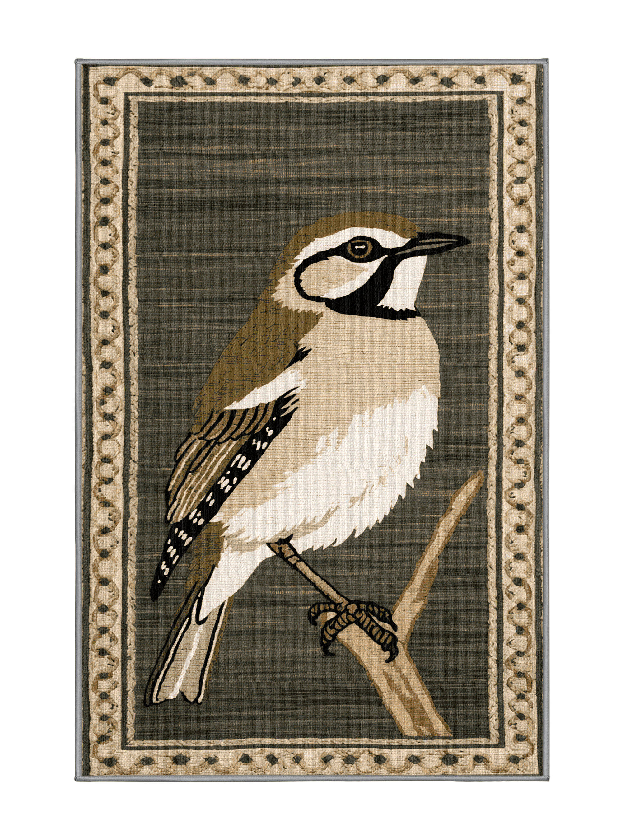 One Allium Way® Washable Common Chiffchaff Birds Area Rug | Wayfair