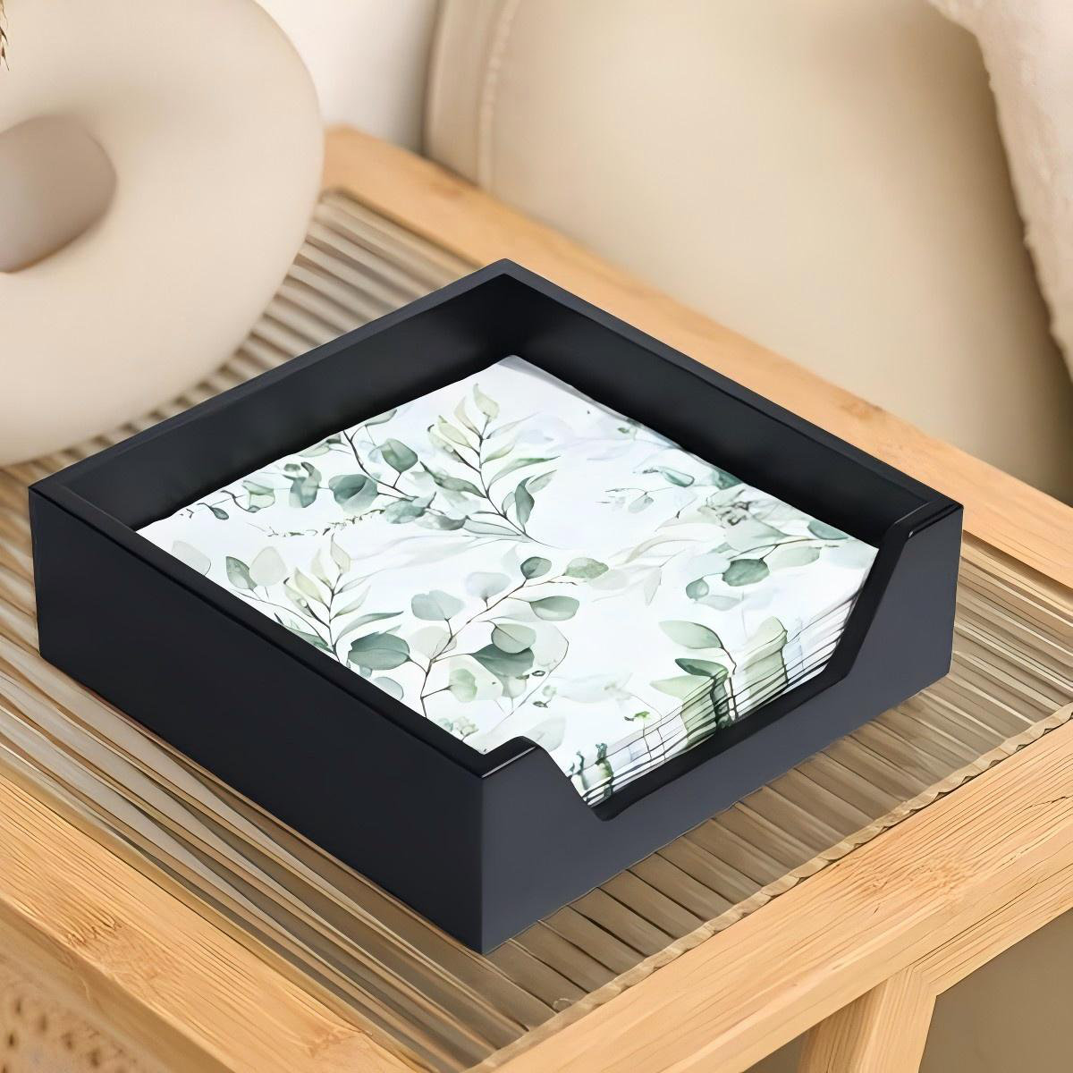 Latitude Run® Napkin Holder For Table, Wooden Napkin Dispenser With ...
