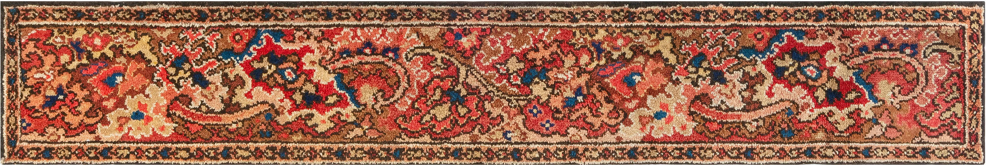 Doris Leslie Blau Antique 1'10" x 10'10" English Axminster Colorful ...