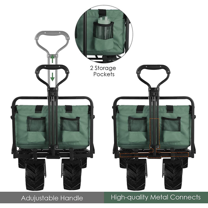 Pirecart 38.8'' H x 35'' W Cart with Wheels & Reviews | Wayfair