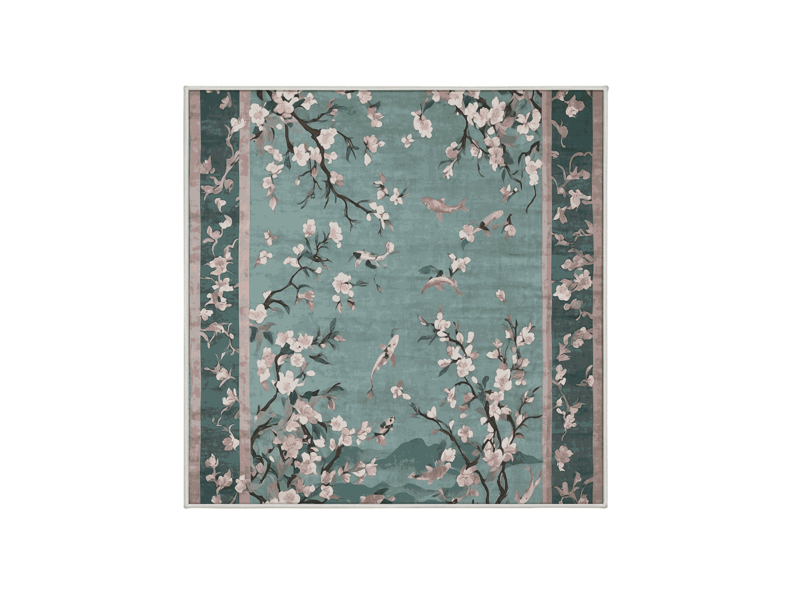 Wildon Home® Machine Washable Green Area Rug | Wayfair