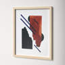 AllModern Fischert Abstract Geometric Print with Solid Wood Frame and ...