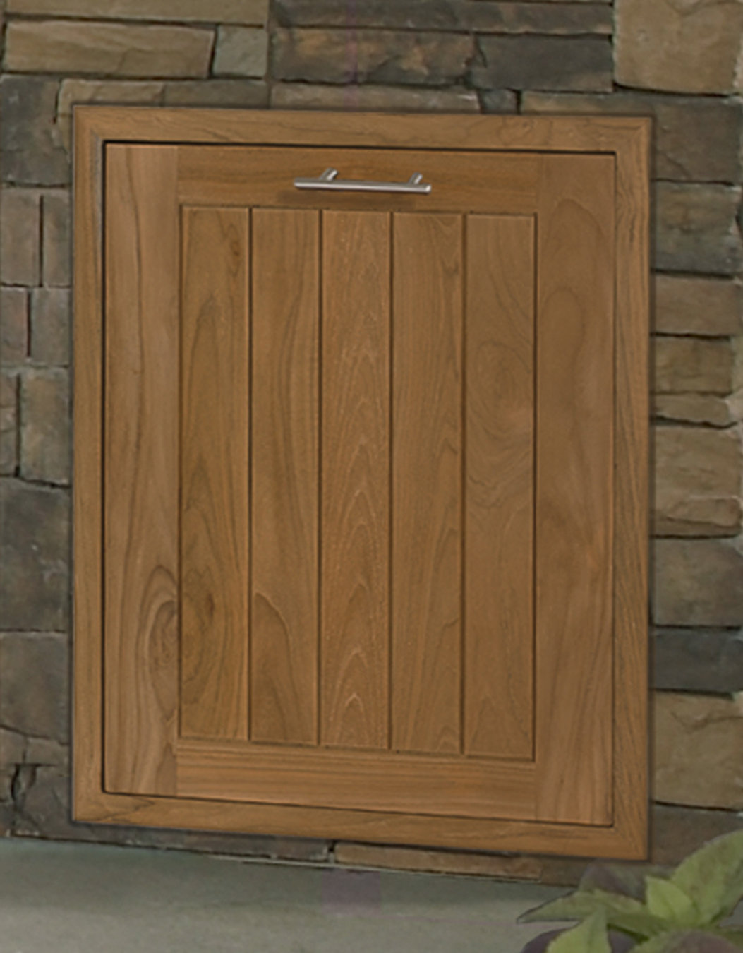 Pacific Teak Millworks 18.75" Stainless Steel Drop-In Tank Storage ...