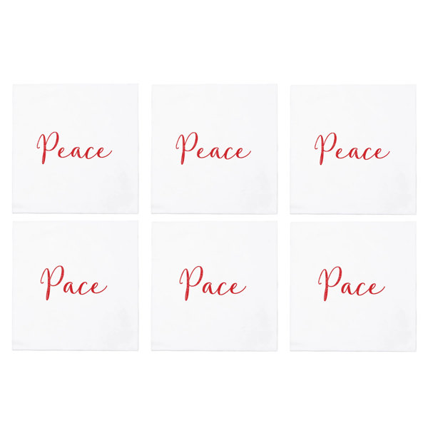 VIETRI Papersoft Napkins Peace/Pace Cocktail Napkins (Pack of 20 ...