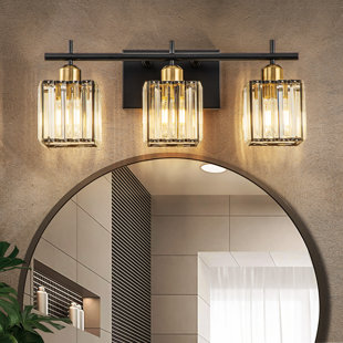 Crystal Bathroom Vanity Lighting You'll Love | Wayfair