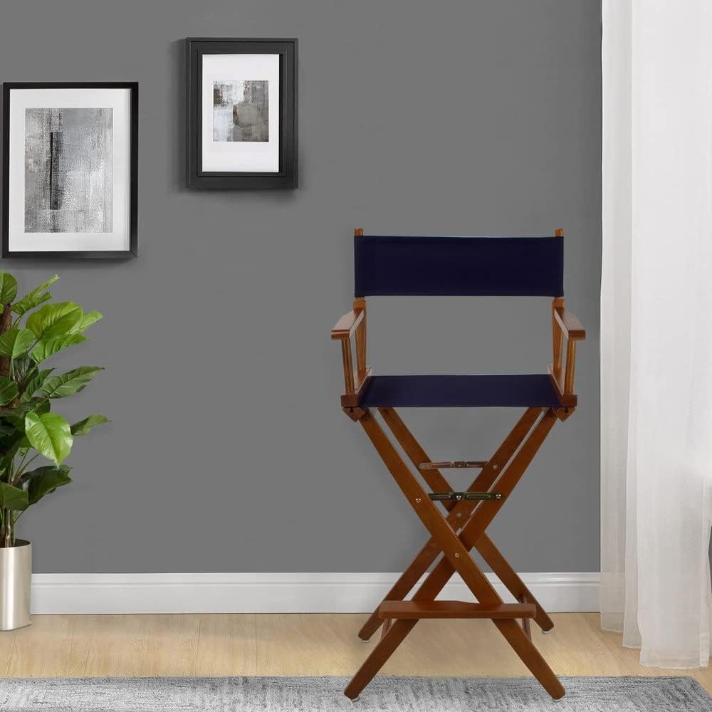 Corrigan Studio Extra-Wide Premium 30" Director's Chair Black Frame ...