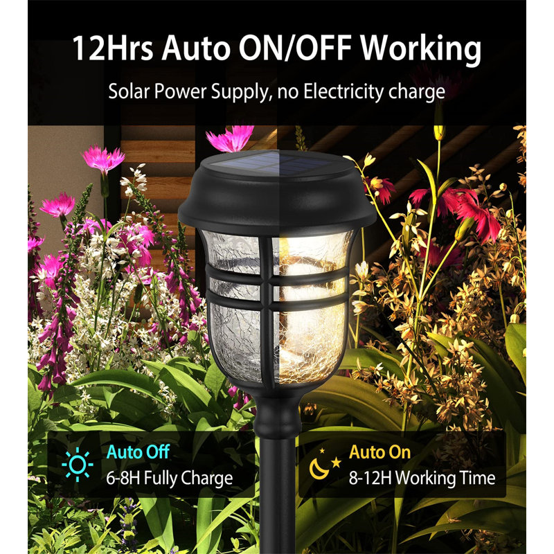 BTERAZ Solar Powered Integrated LED Pathway Light | Wayfair