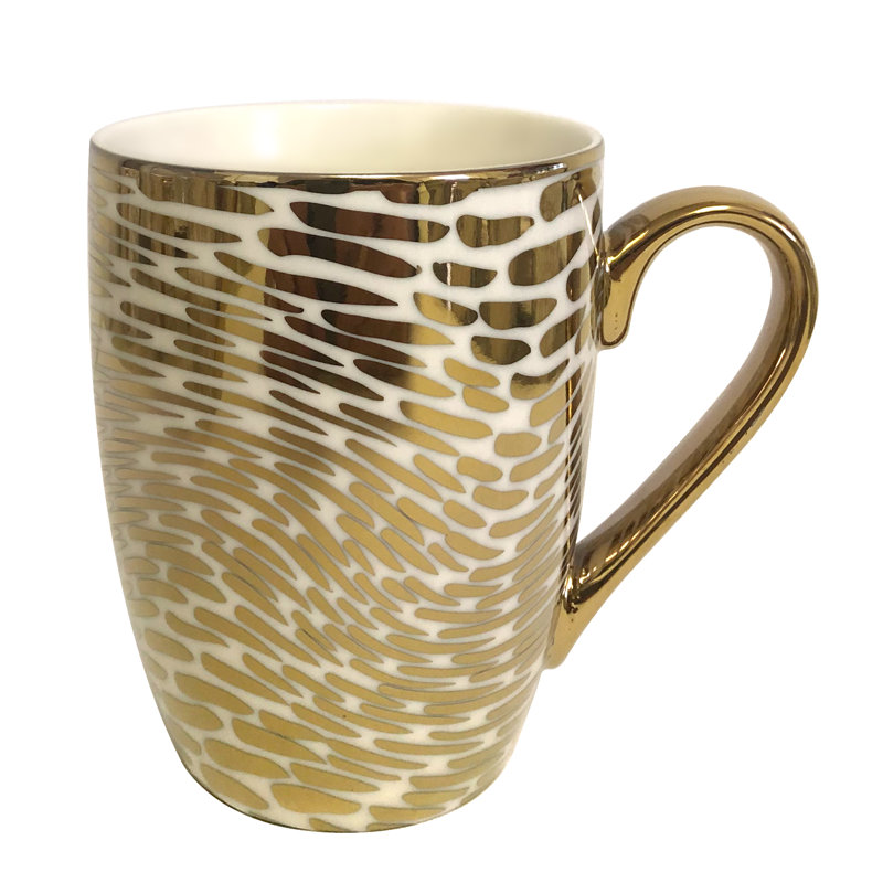 Certified International Set Of 6 Gold Plated Mugs & Reviews - Wayfair ...