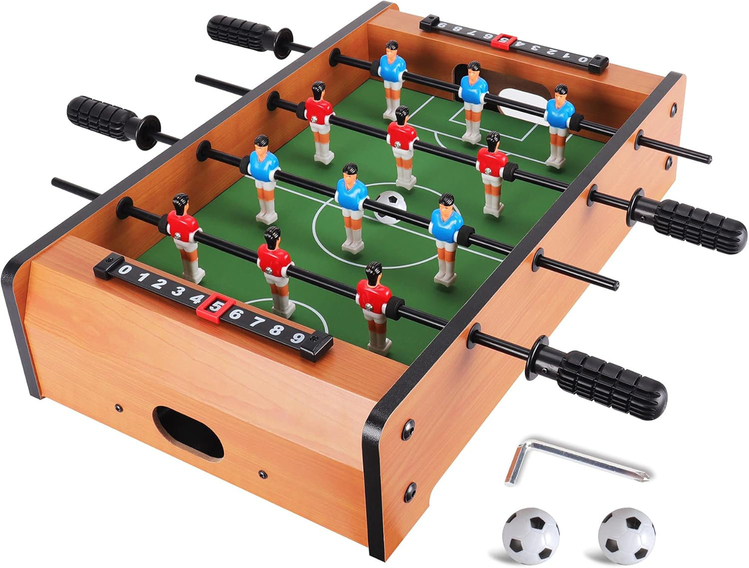 ATC CABINETS Mini Foosball Table (Upgrade) 20-Inch Foosball Table Adult ...