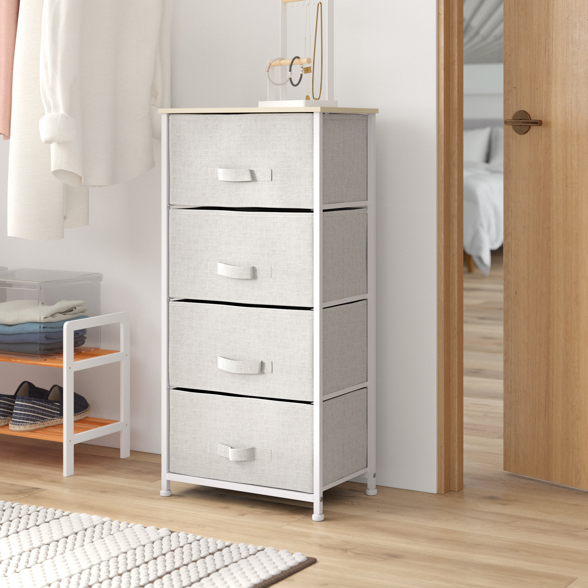 Dotted Line™ Flinn 4 Drawer Storage Chest & Reviews | Wayfair