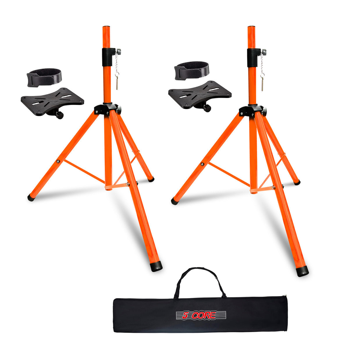 5 Core Speaker Stand Tripod Floor Adjustable Up to 48 Inch DJ Studio ...