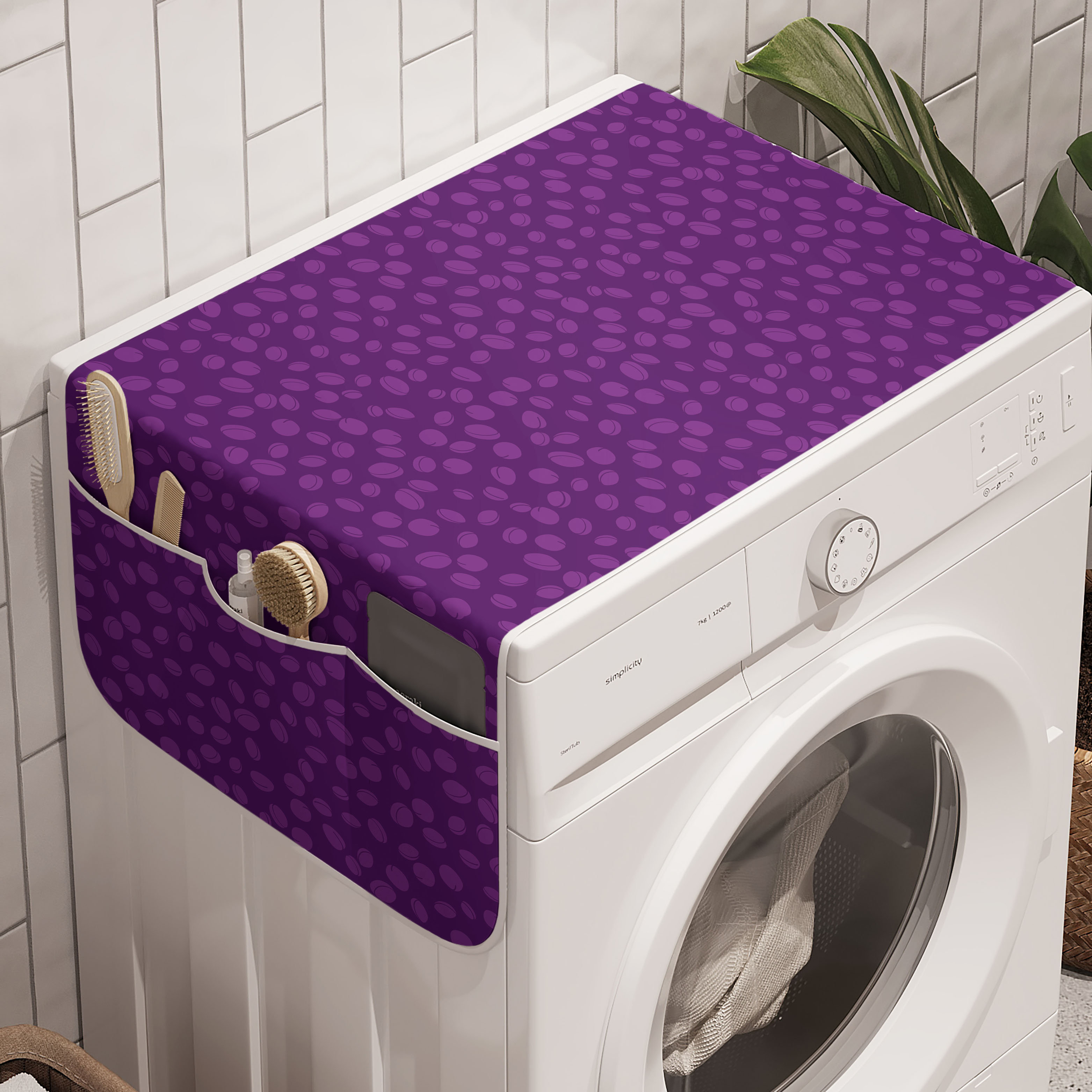 East Urban Home Plum Washing Machine Organizer Pack of 2 47" x 18.5 ...