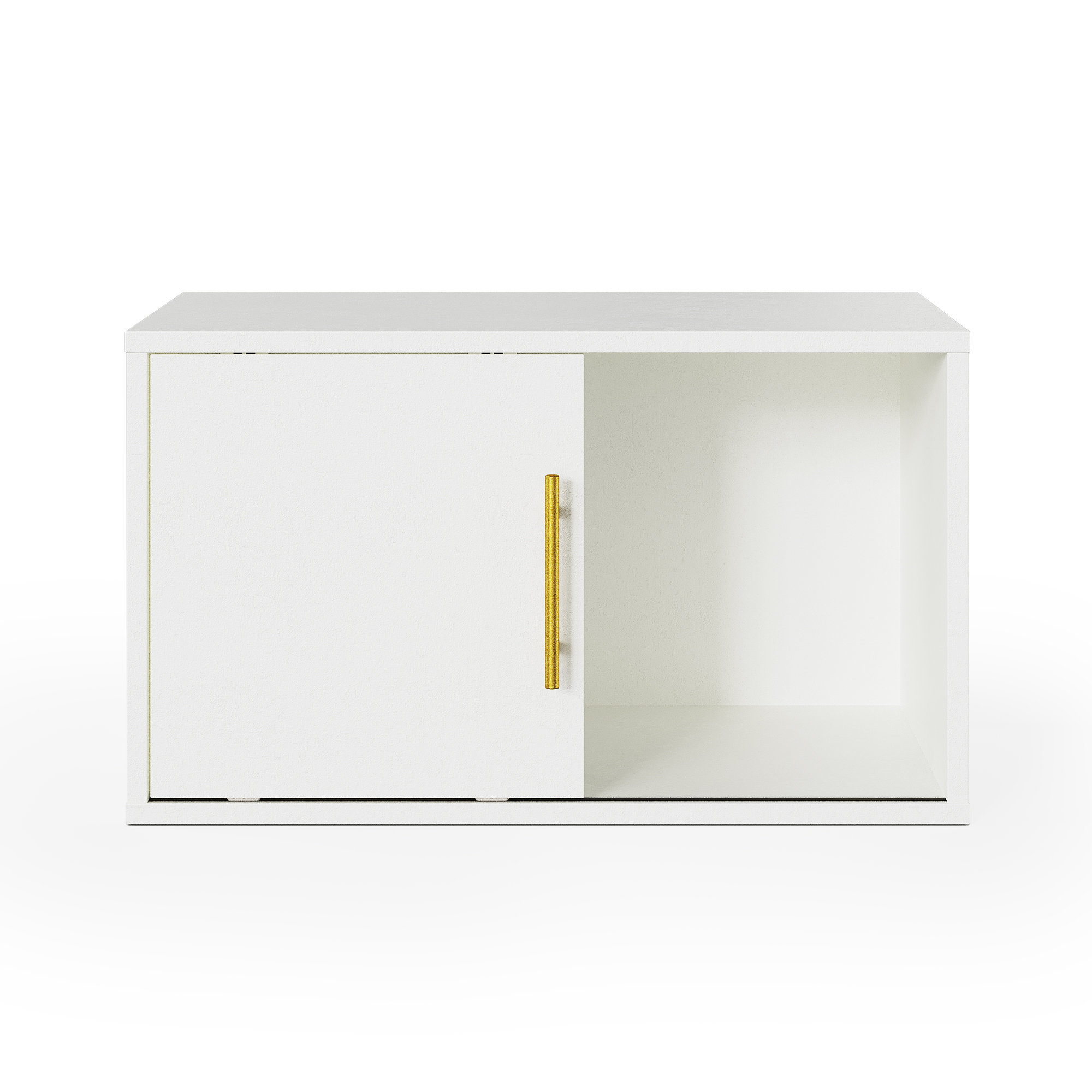 Ebern Designs Adavia Single Stackable Bookcase Storage with Sliding ...