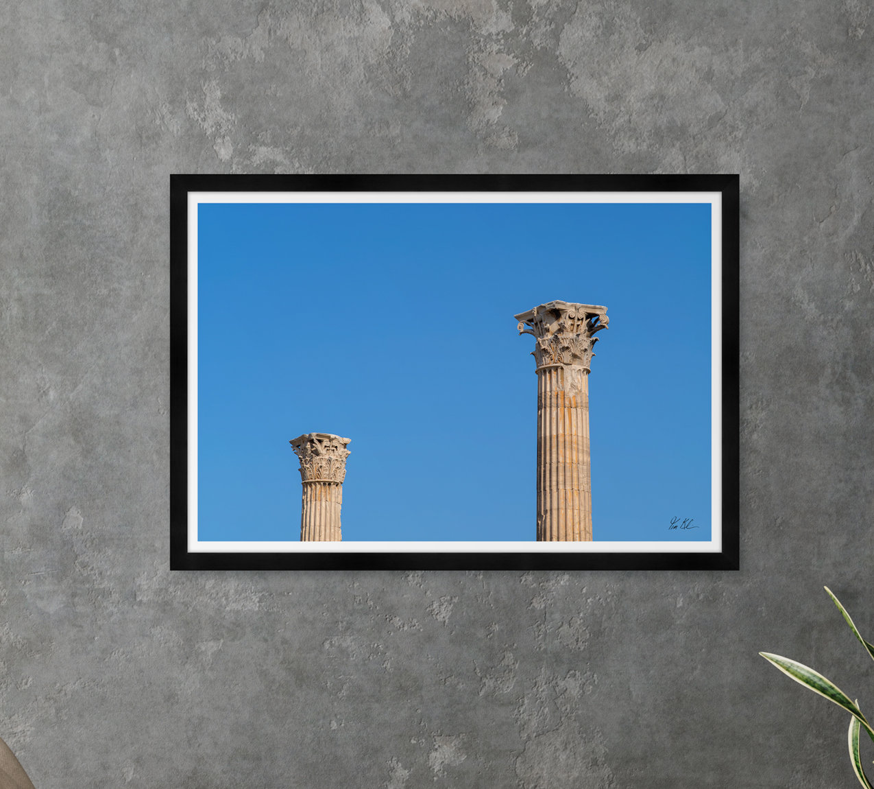 Tim Klein Photography Corinthian Blue - Picture Frame Photograph | Wayfair
