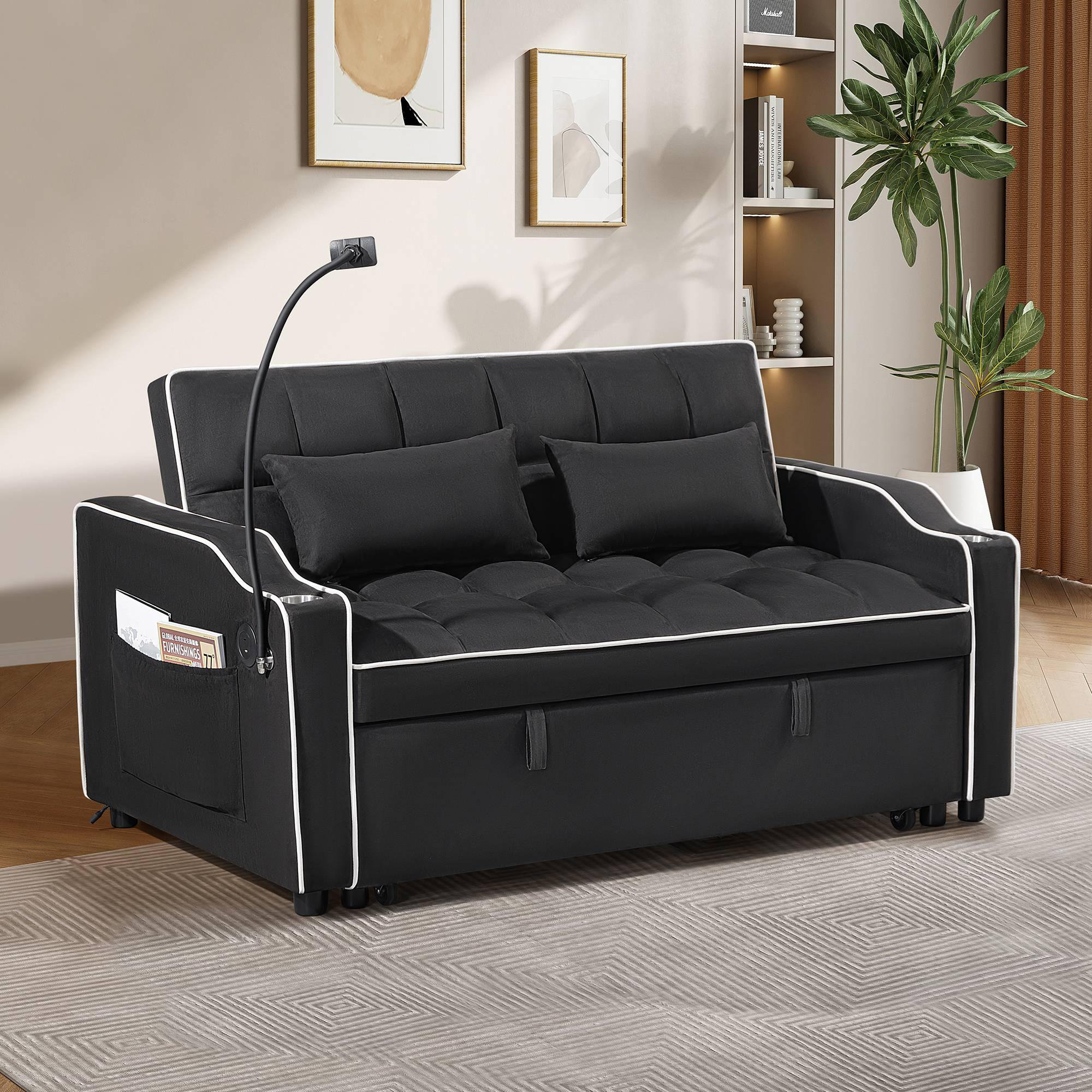 Latitude Run® 1 multifunctional foldable sofa bed in 3 different ...