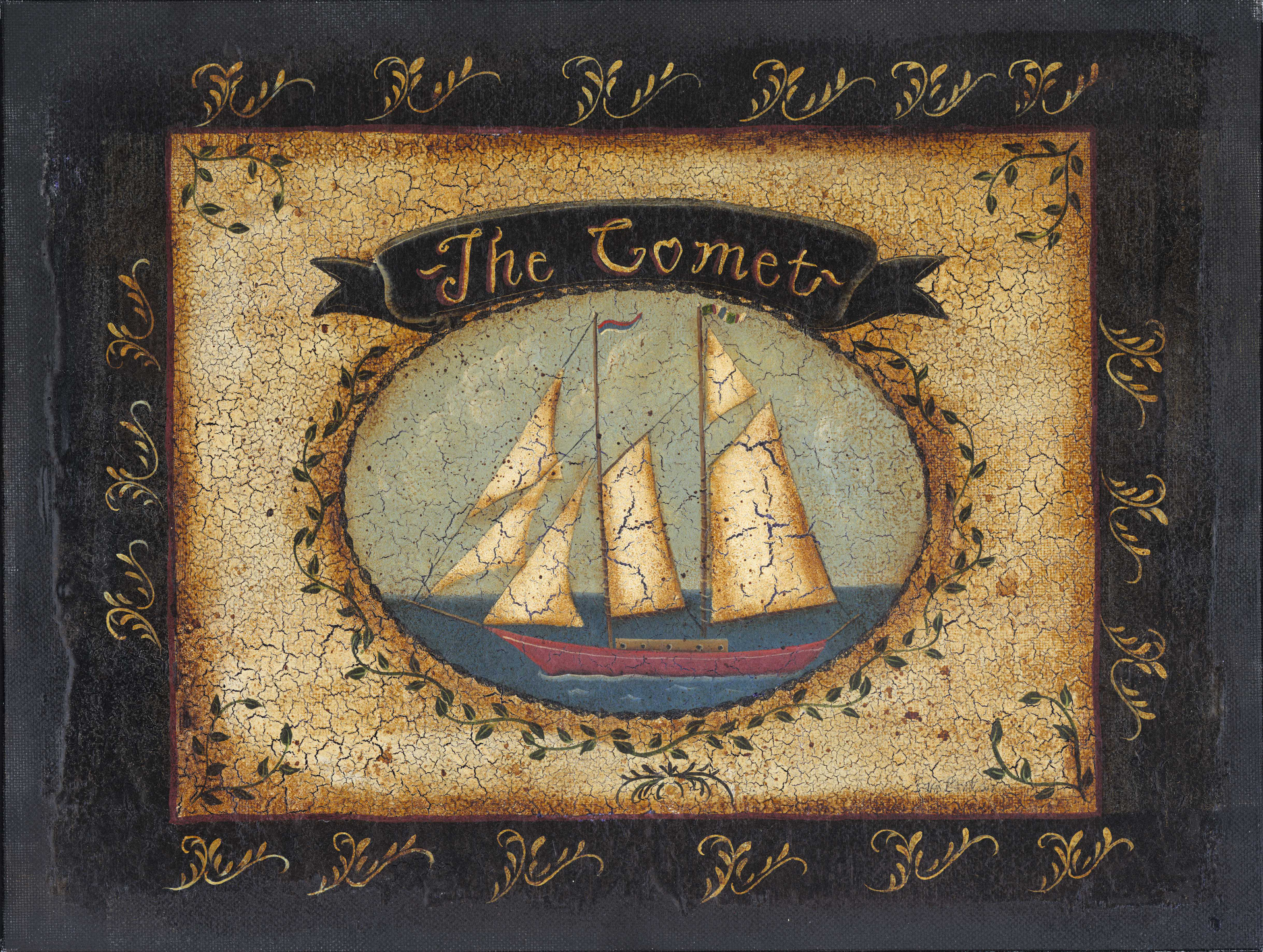 Breakwater Bay The Comet by Pam Britton - Wrapped Canvas Print | Wayfair