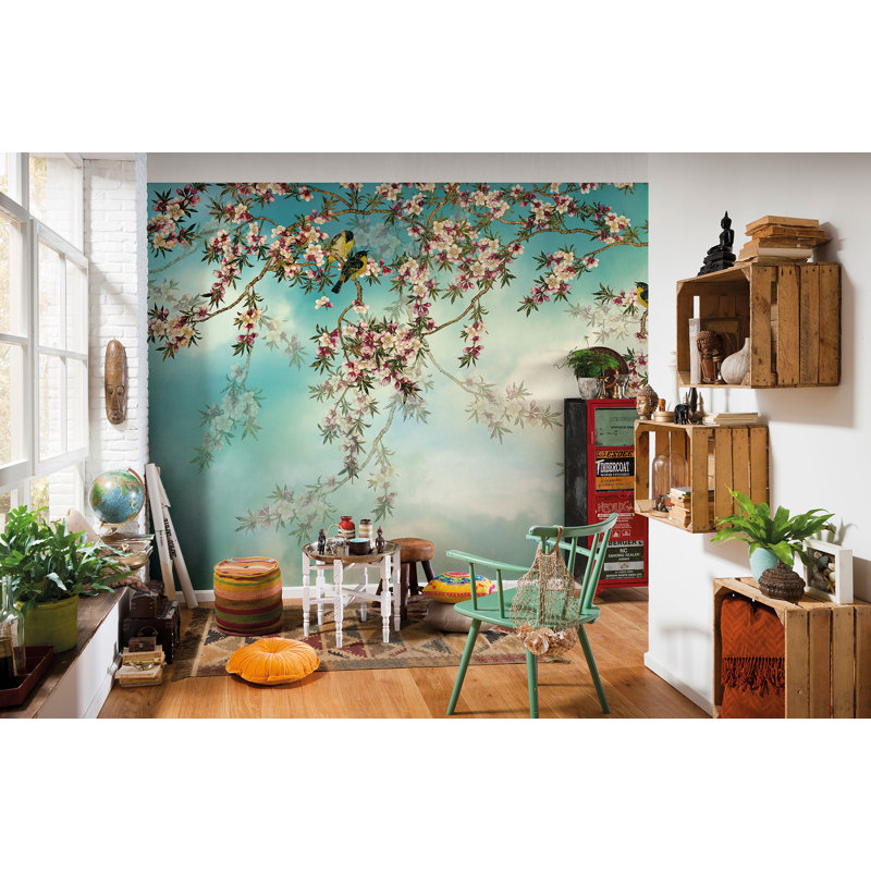 Lark Manor™ Jacob Sakura 8.4' L x 145.2" W 8-Panel Wall Mural & Reviews ...
