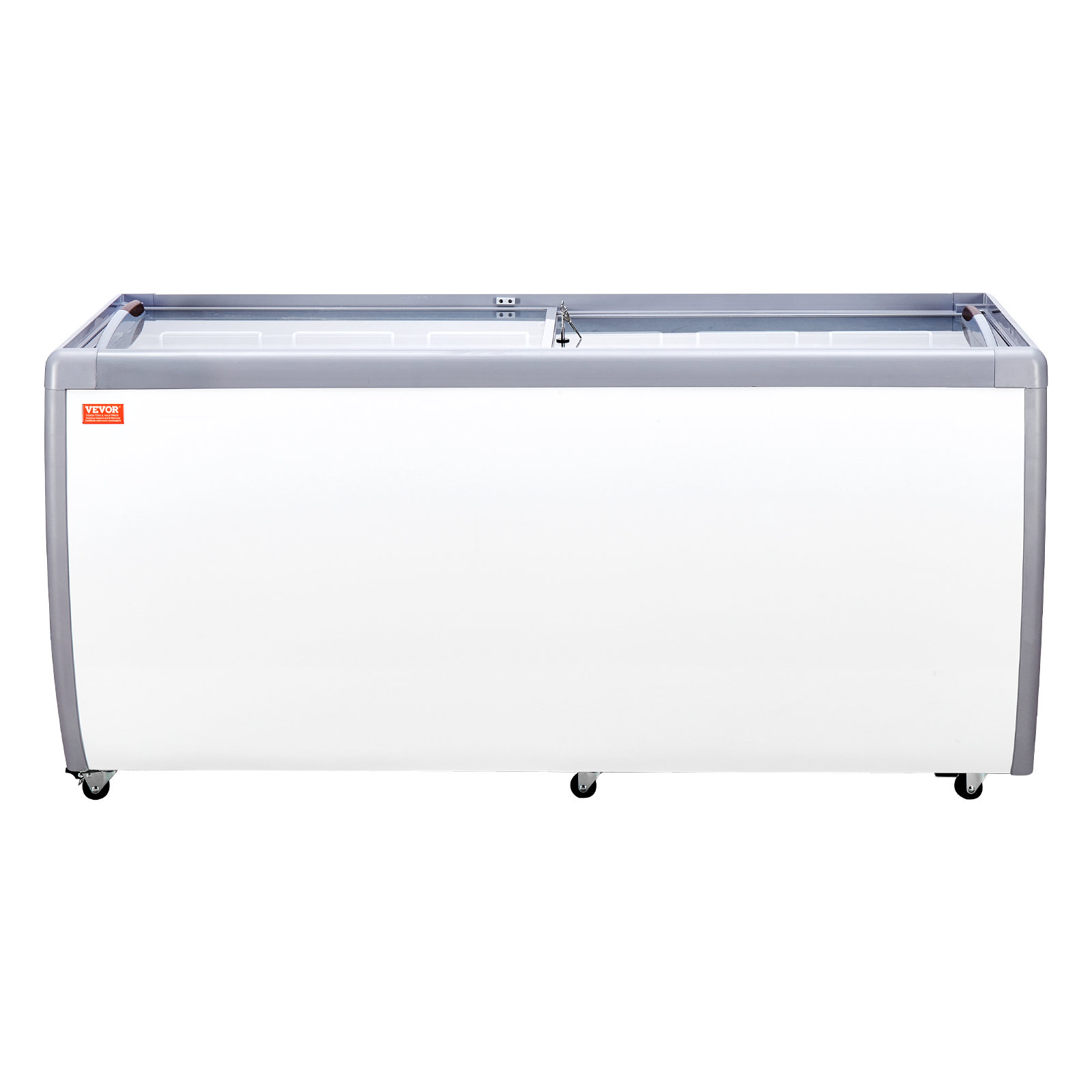 VEVOR Commercial Ice Cream Display Case, 20 Cu.ft Chest Freezer, Mobile ...