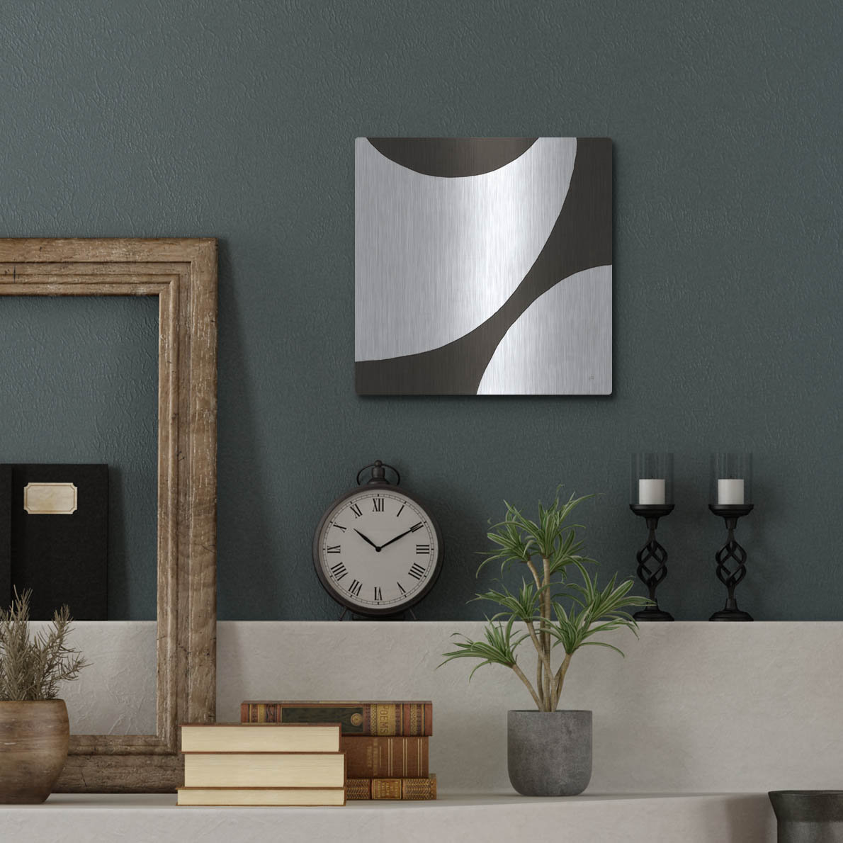 Luxe Metal Art 'Curvilinear 6' by Chris Paschke Metal Wall Art | Wayfair