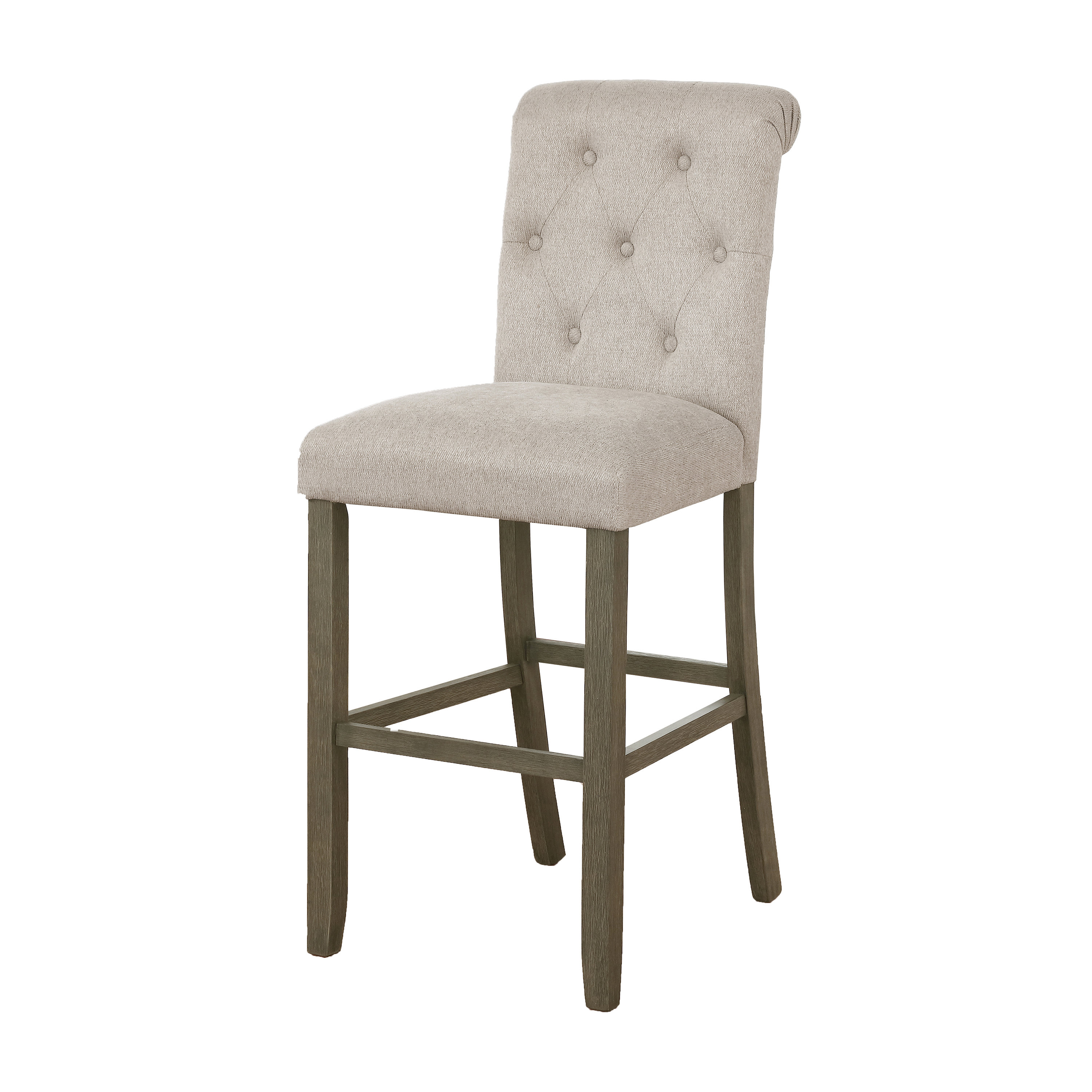 Red Barrel Studio® Brithanny Upholstered Tufted Back Bar Stools (Set Of ...