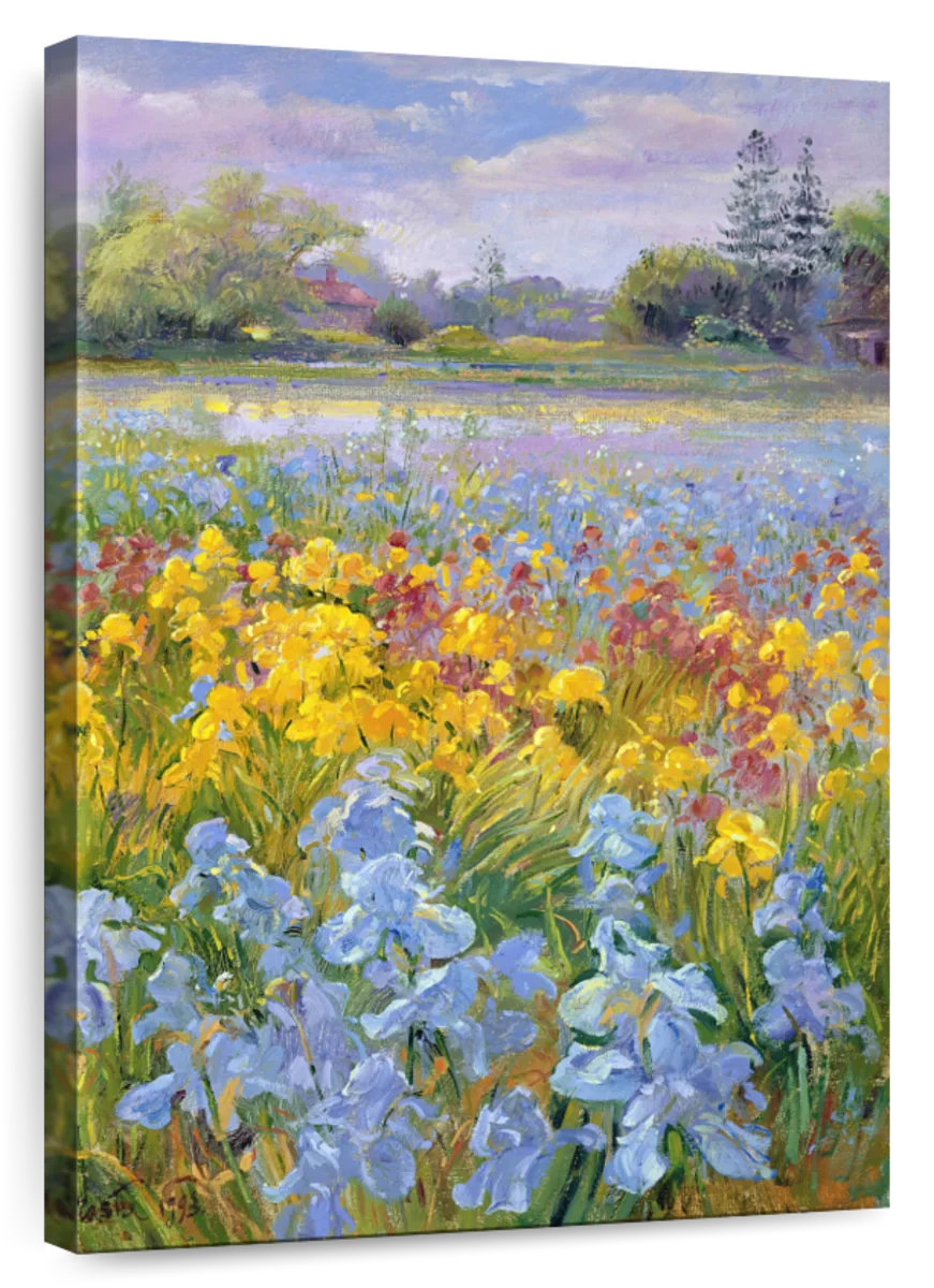 Millwood Pines Alvord Irises Willow And Fir Tree | Wayfair