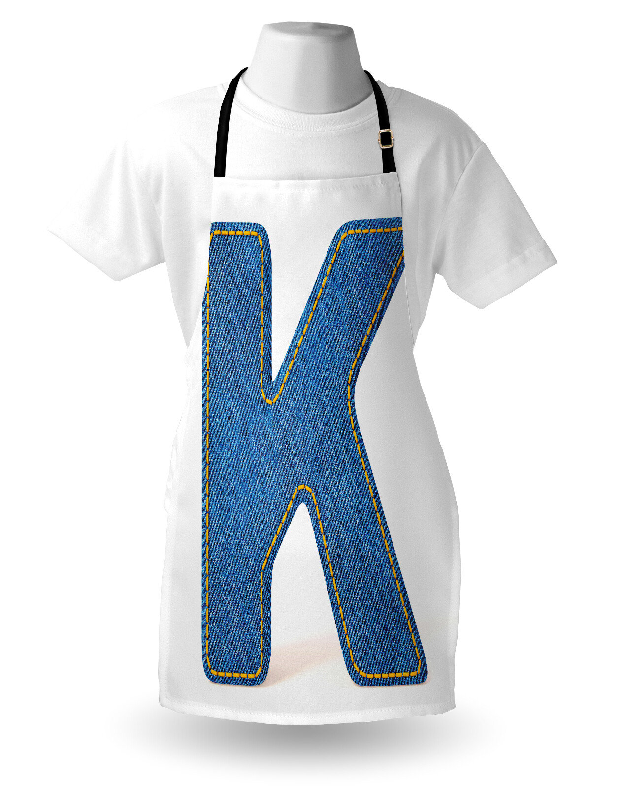 East Urban Home Letter K Apron Unisex, Alphabet Font Style, Adult Size ...
