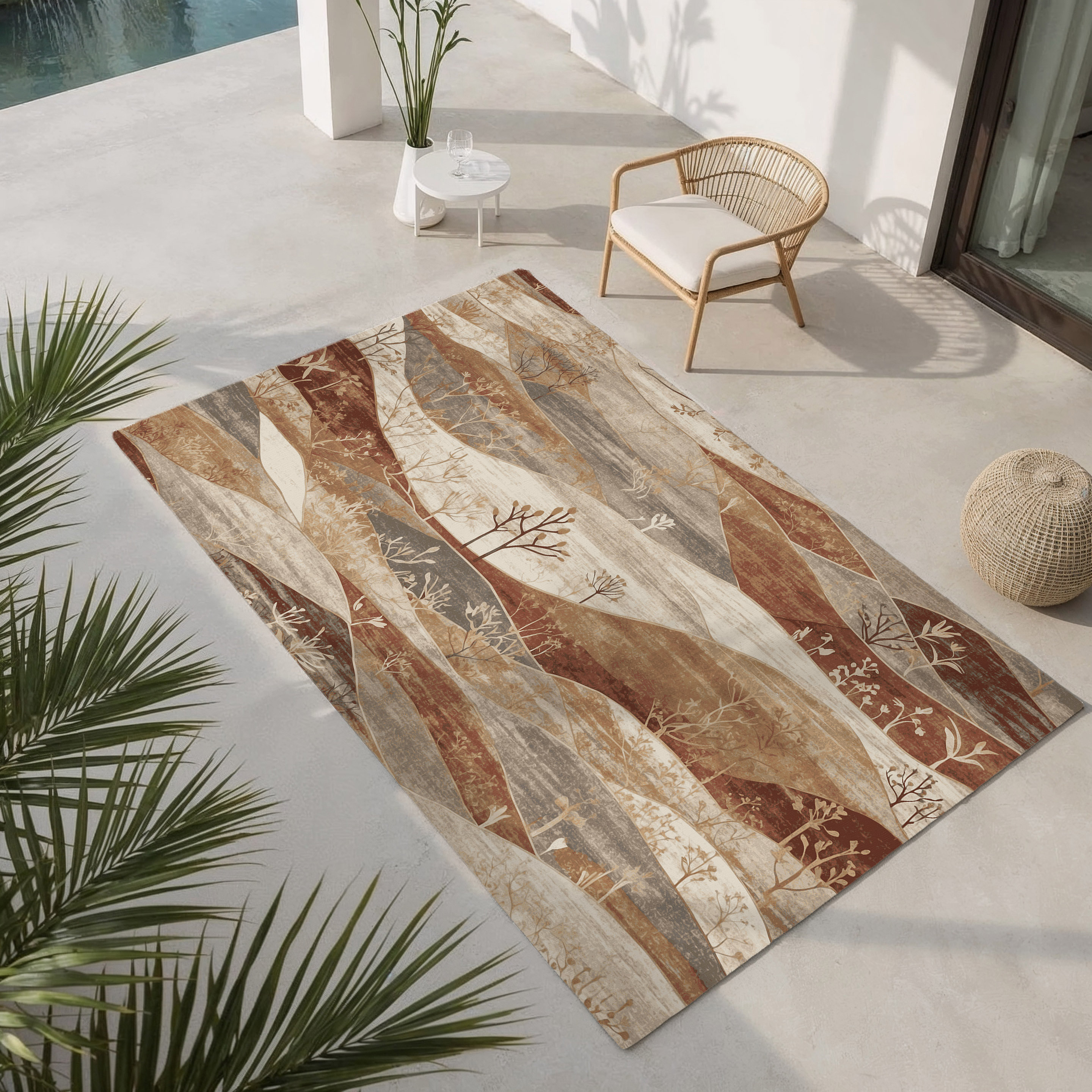 Wrought Studio Oasis Lines Indoor And Outdoor Area Rug - Wayfair Canada