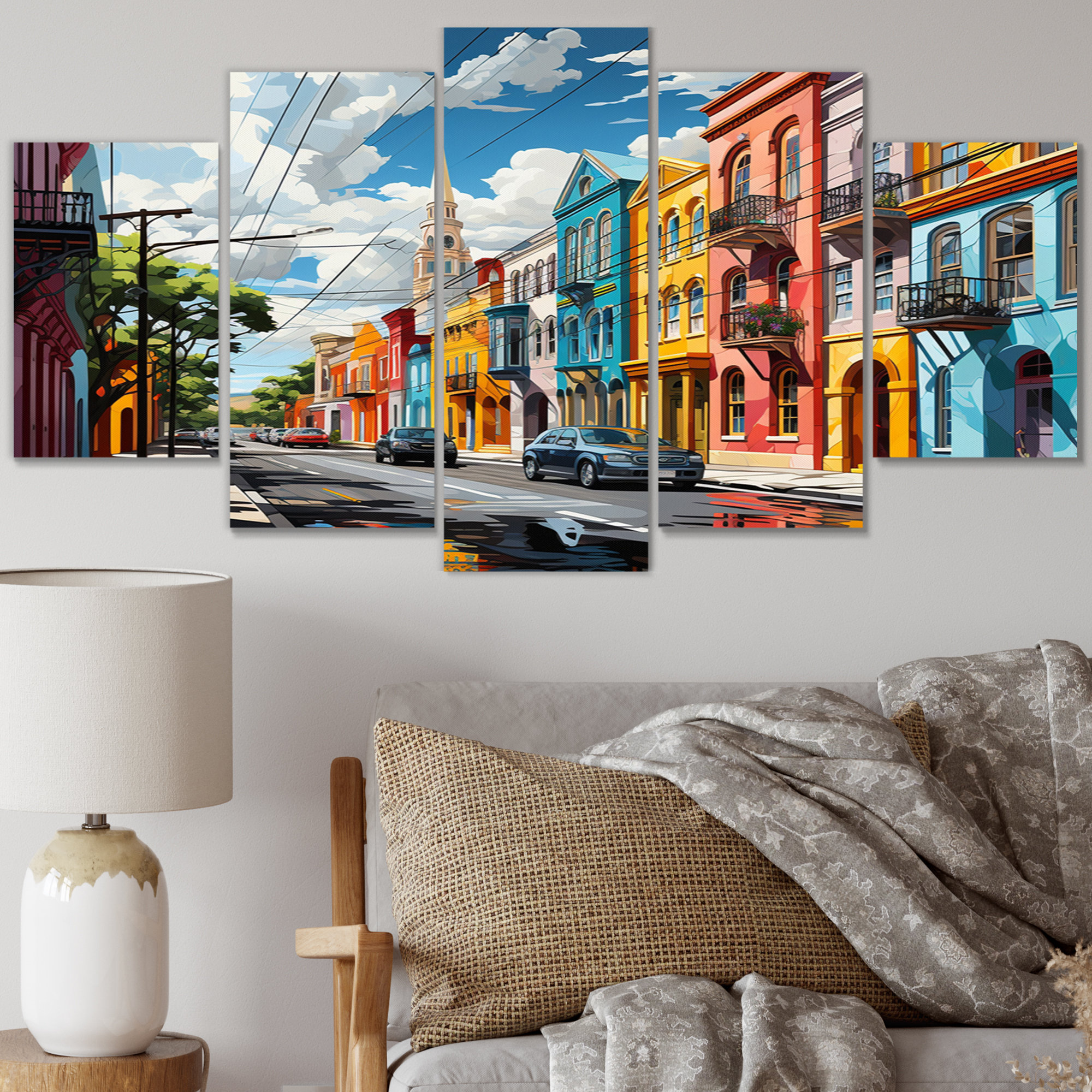 Design Art City Charleston Popart II - Charleston Metal Wall Decor Set ...