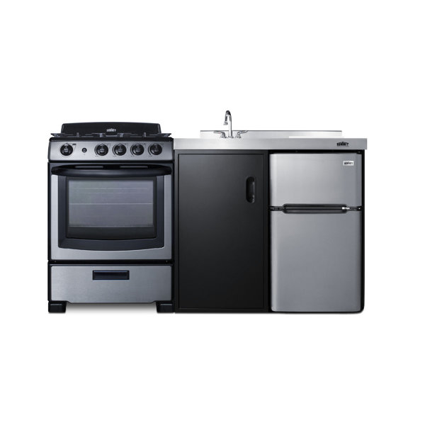 Summit Appliance 63" Wide All-In-One Kitchenette With Gas Range | Wayfair