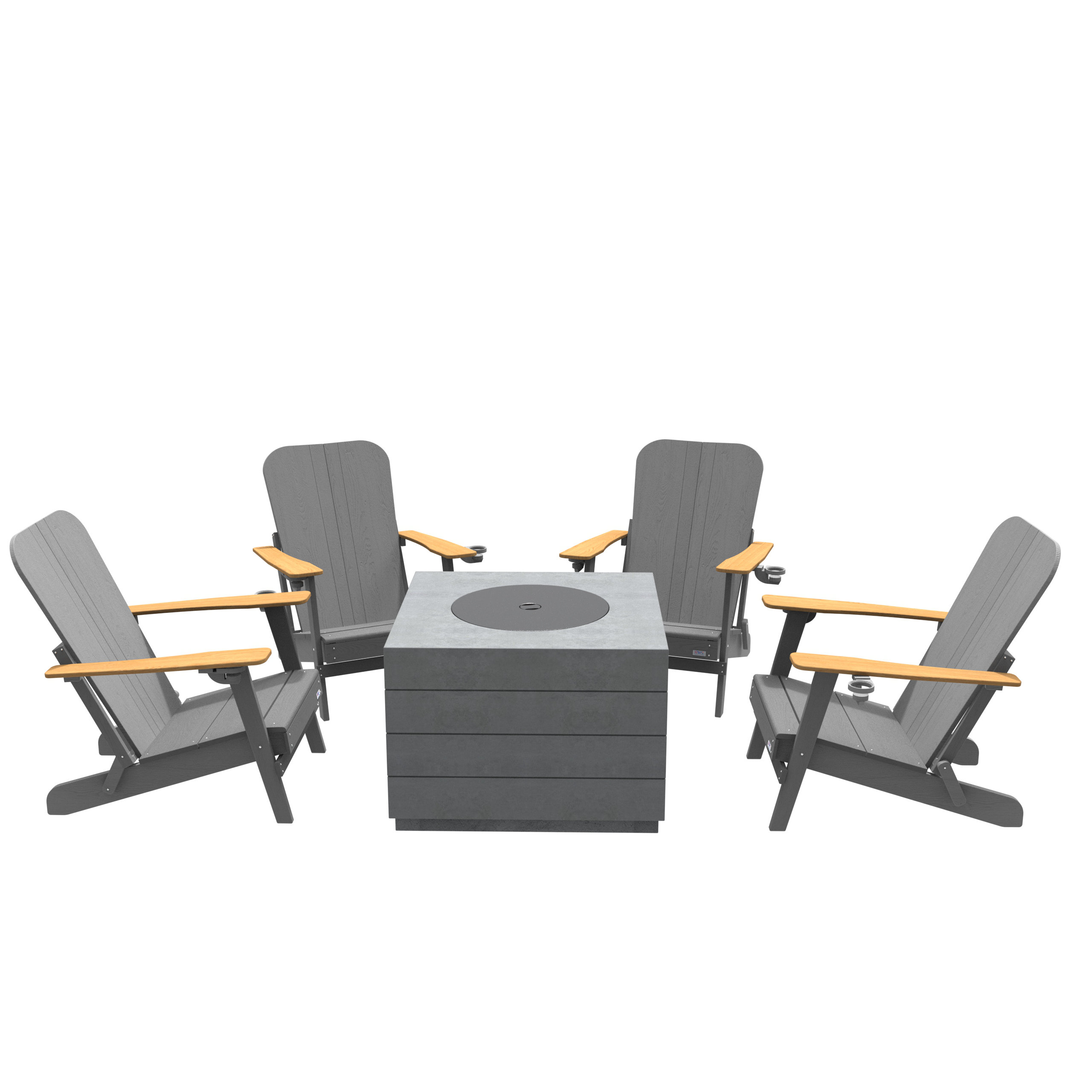 Rosecliff Heights Breianna Wood Outdoor Adirondack Chair | Wayfair