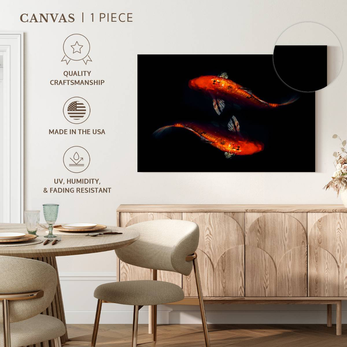 Ebern Designs Brampt Mottled Orange Koi | Wayfair