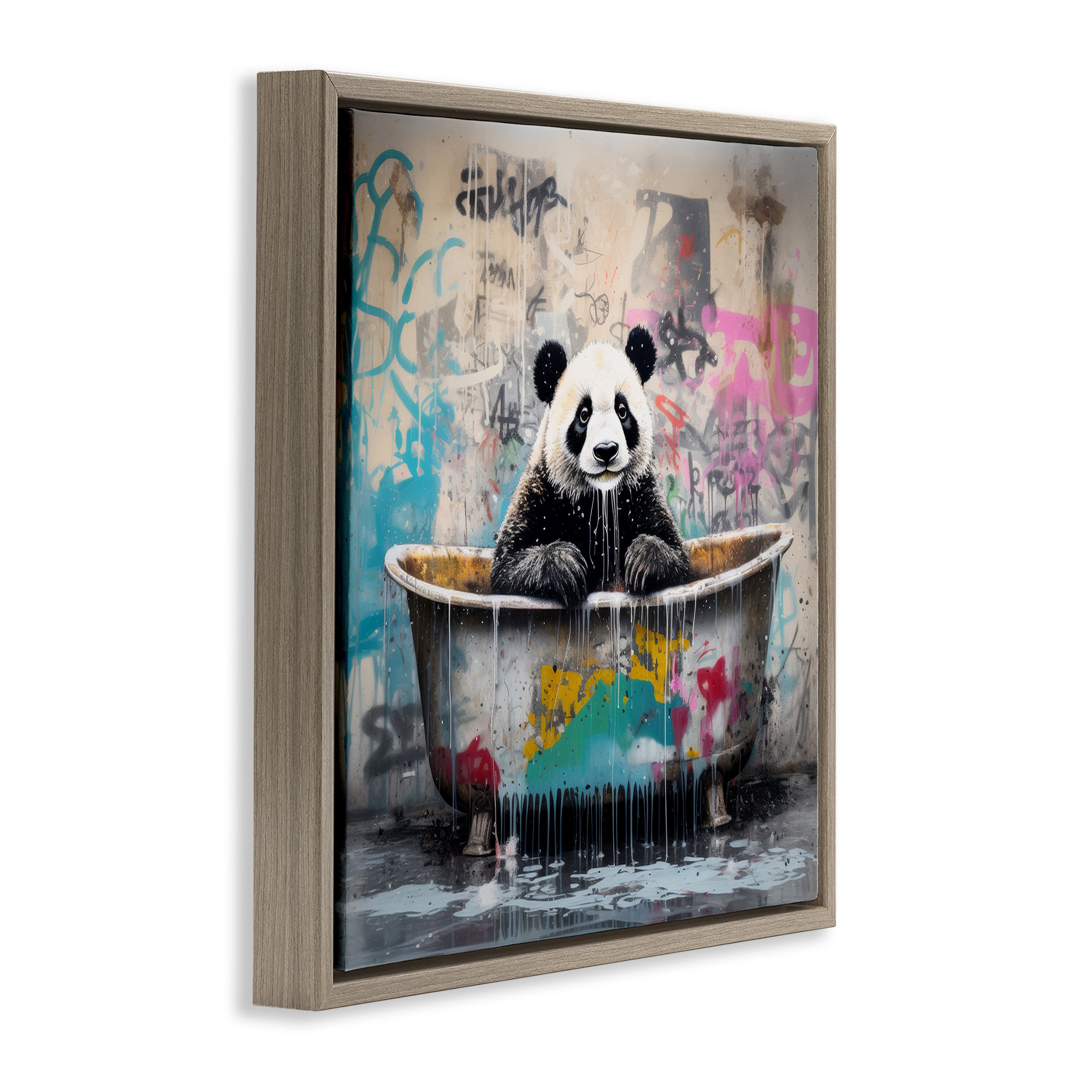 panda bear graffiti