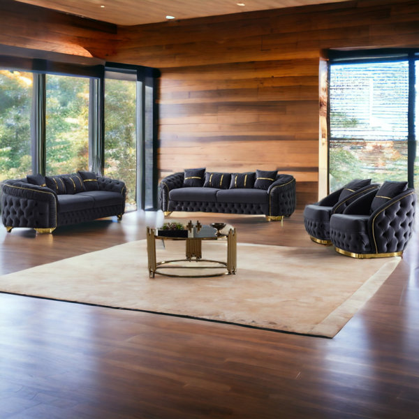 Rosdorf Park Khadeja 4 - Piece Living Room Set | Wayfair