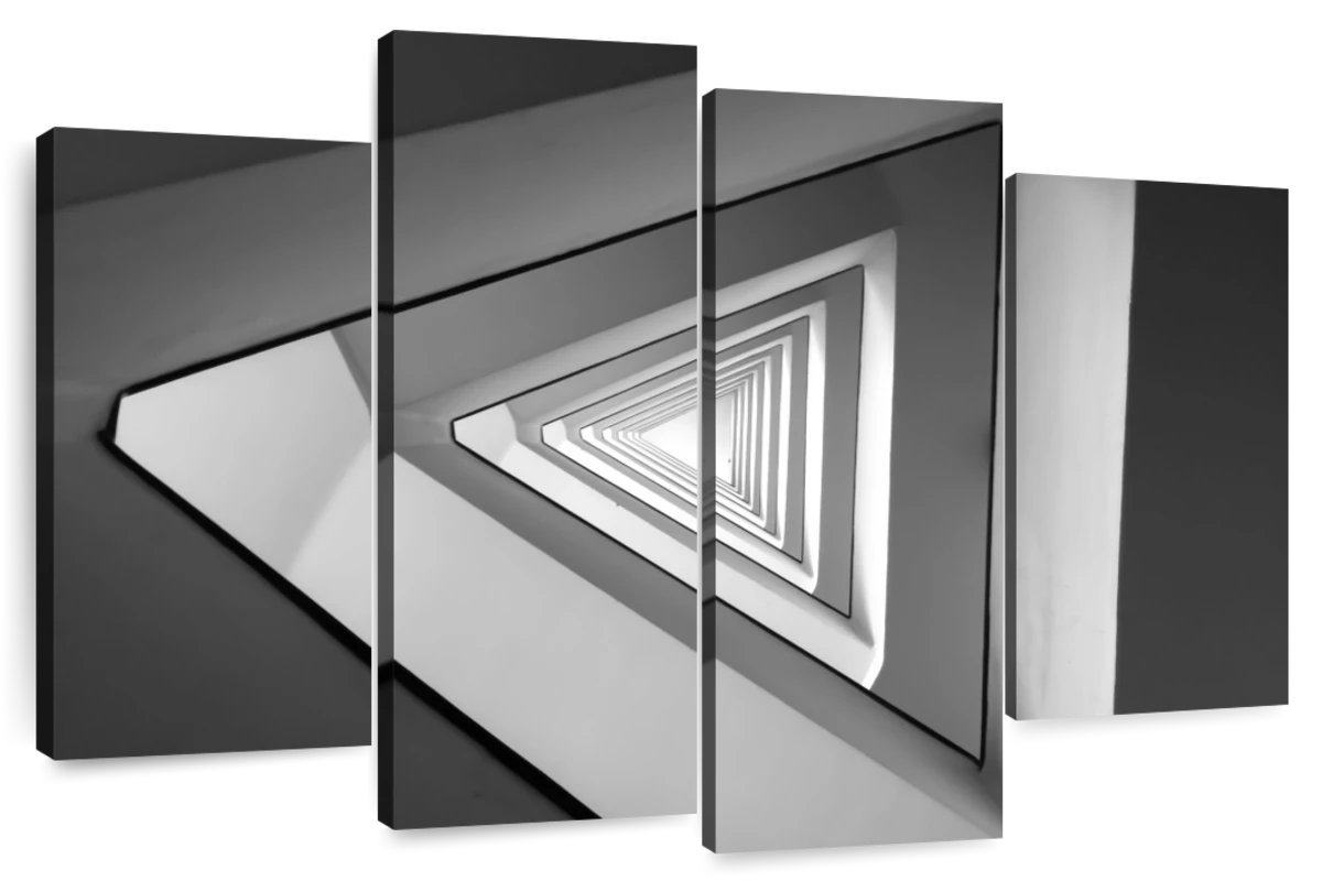 Ebern Designs Lilie Infinite Gray Triangles | Wayfair