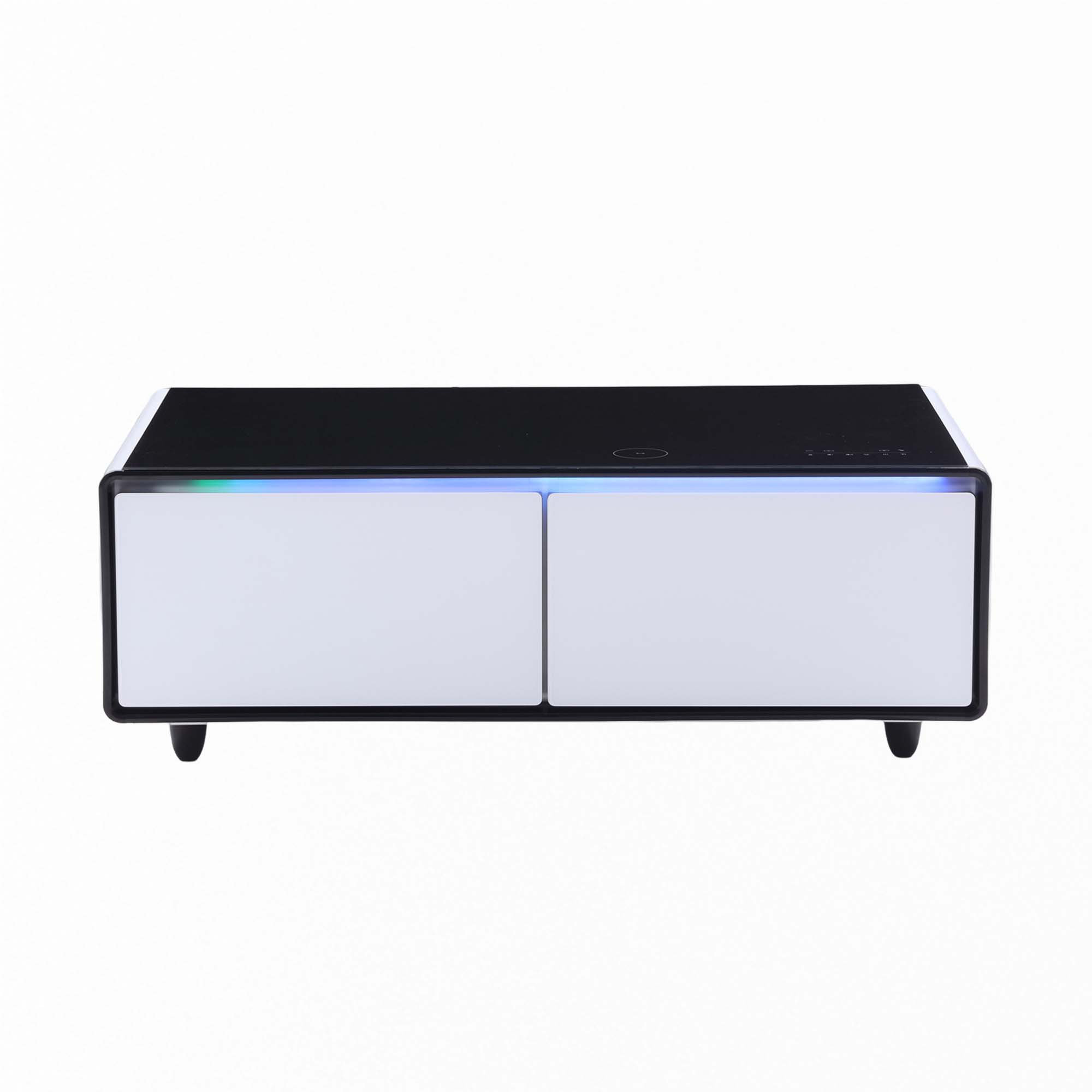 GRILLO HOME Modern Smart Coffee Table With Built-In Fridge, Bluetooth ...