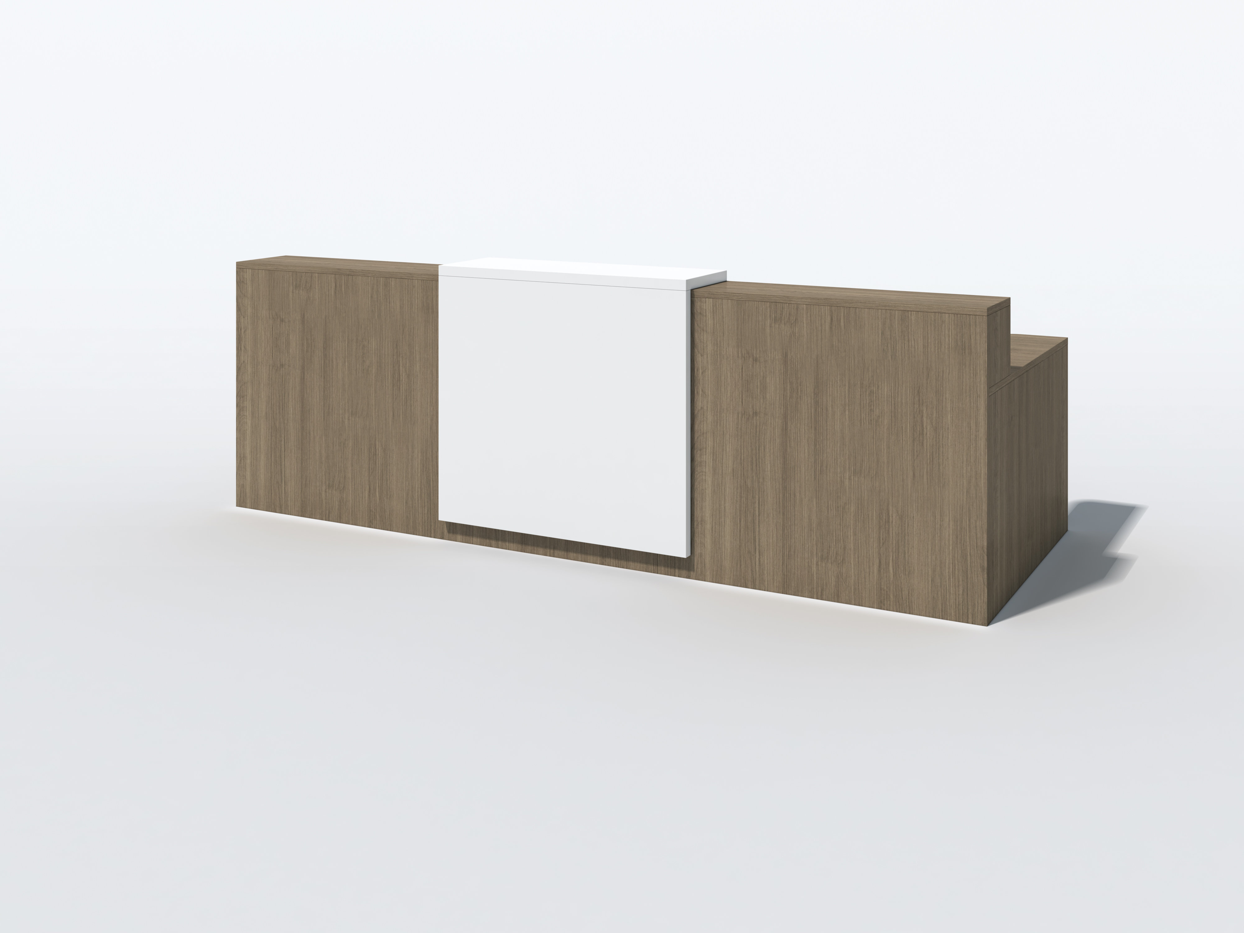 In2 Design 2 Person Rectangular Laminate Reception Desk | Wayfair