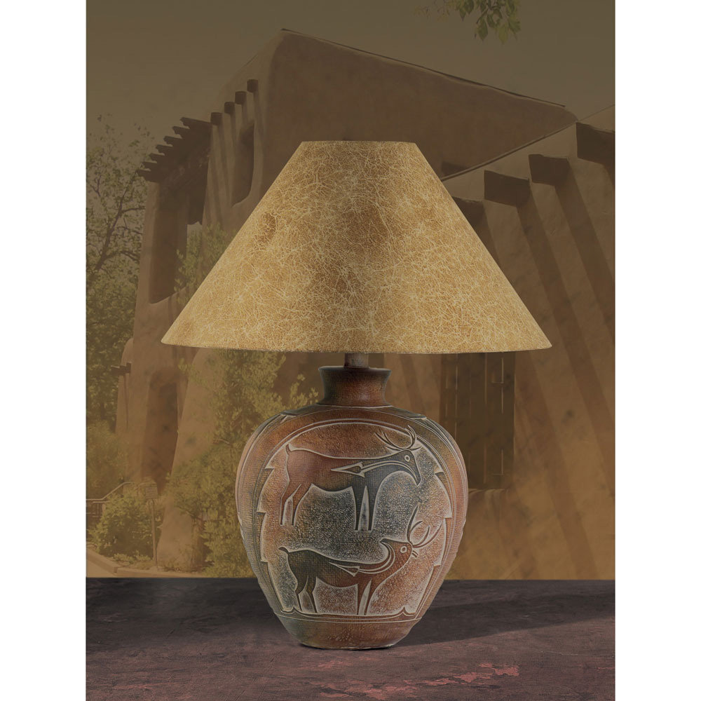 Anthony California Indian Deer 26" H Table Lamp with Empire Shade ...
