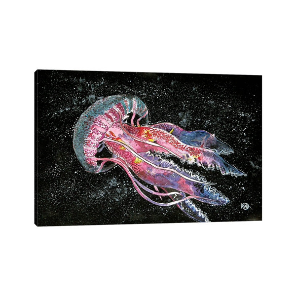 House of Hampton Jellyfish by Kim Winberry - Wrapped Canvas Painting ...
