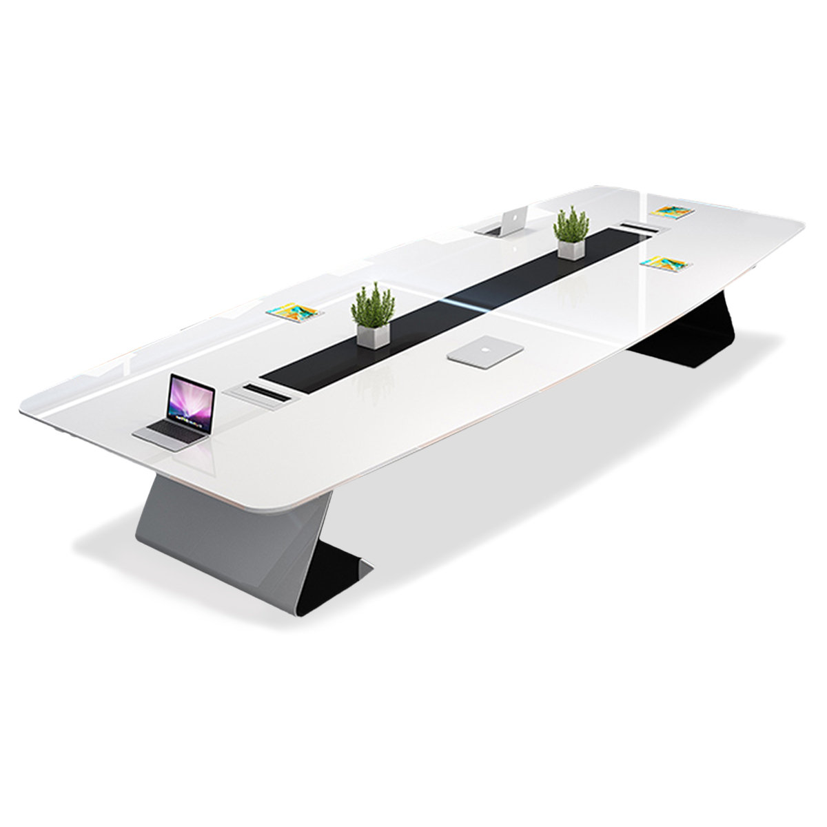 Ivy Bronx Modern white conference table - Wayfair Canada