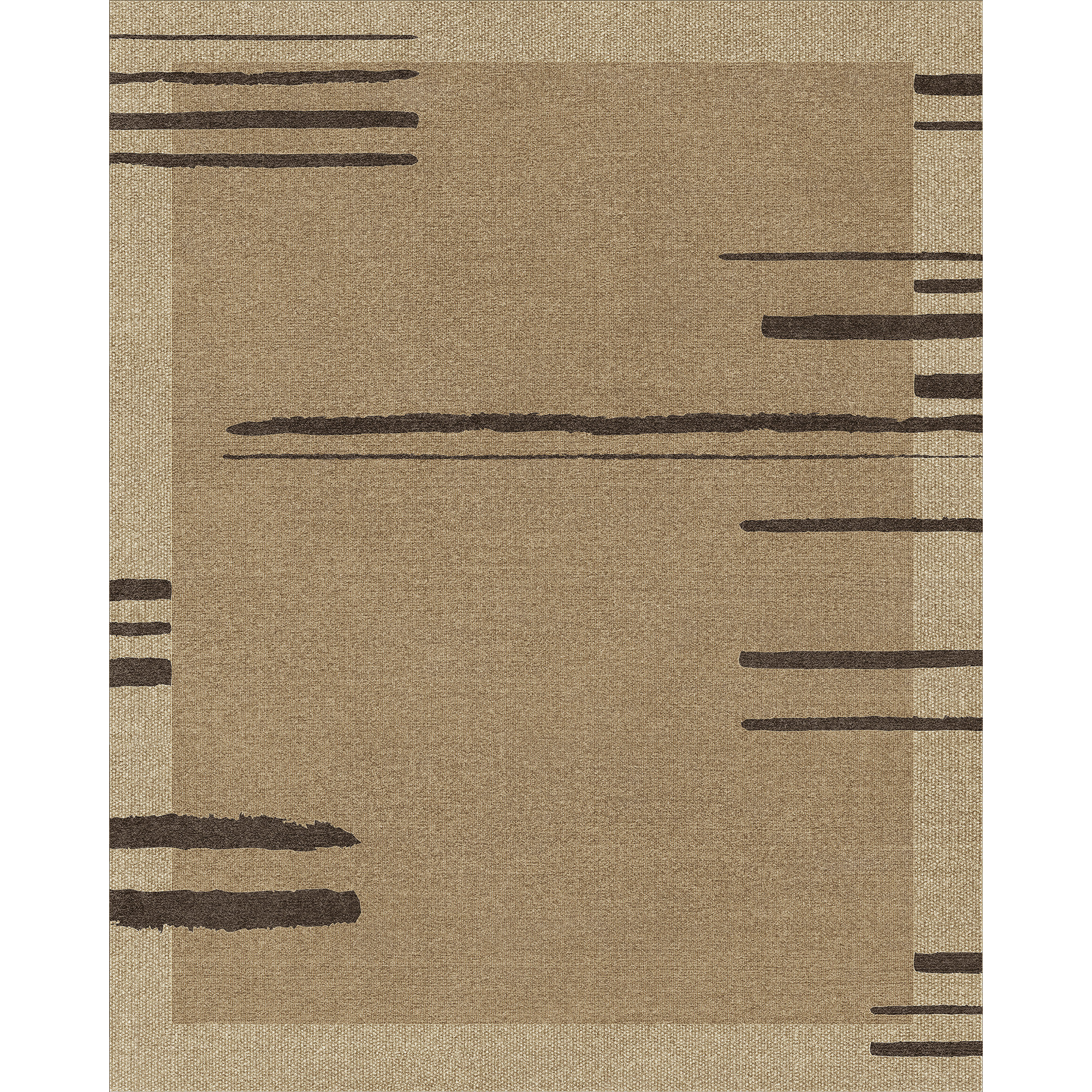 Latitude Run® Poppy Asymmetrical Lines Jute Rug For Living Room Modern ...