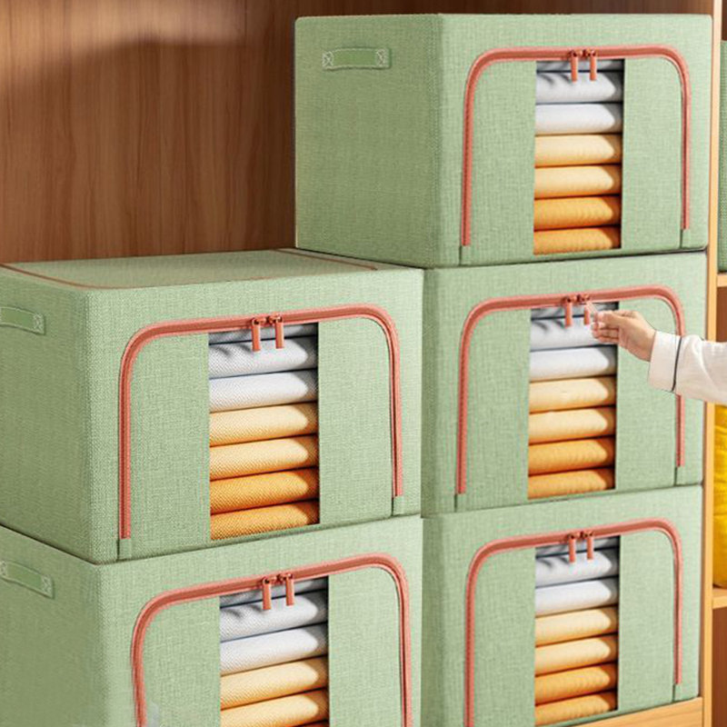 Latitude Run® Clothes Storage Bins Boxes with Metal Frame - (Extra ...