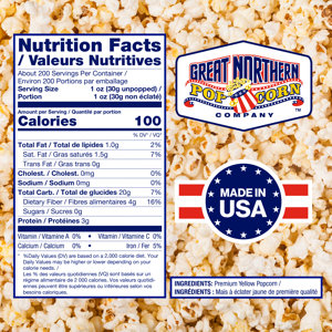 Great Northern Popcorn 2.5oz Popcorn Machine Popcorn Packets, 24 Case ...