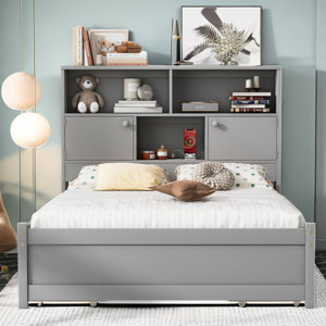 Latitude Run® Pilypas Bookcase Bed | Wayfair