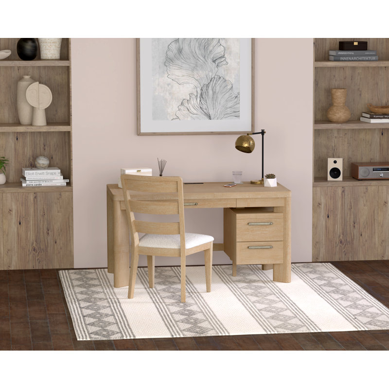 Millwood Pines Ashal Solid Wood Desk | Wayfair