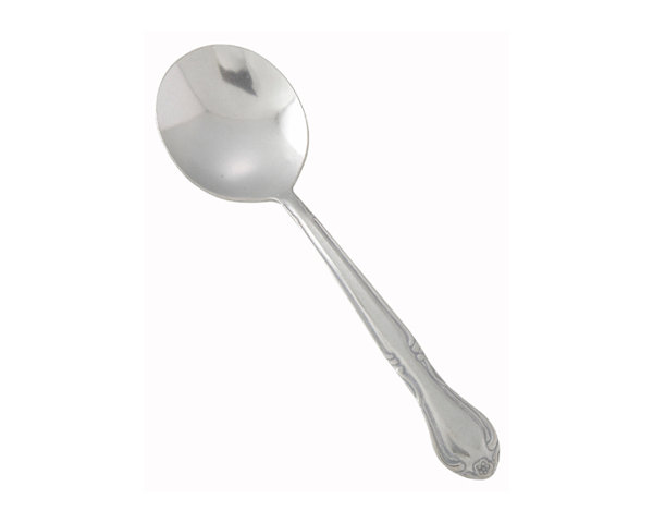 Winco Elegance Stainless-Steel Bouillon Spoon, Heavyweight, 6.25" (12 ...