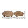 Ophelia & Co. Set of 2 Round Wooden Display Risers, Farmhouse Wood ...