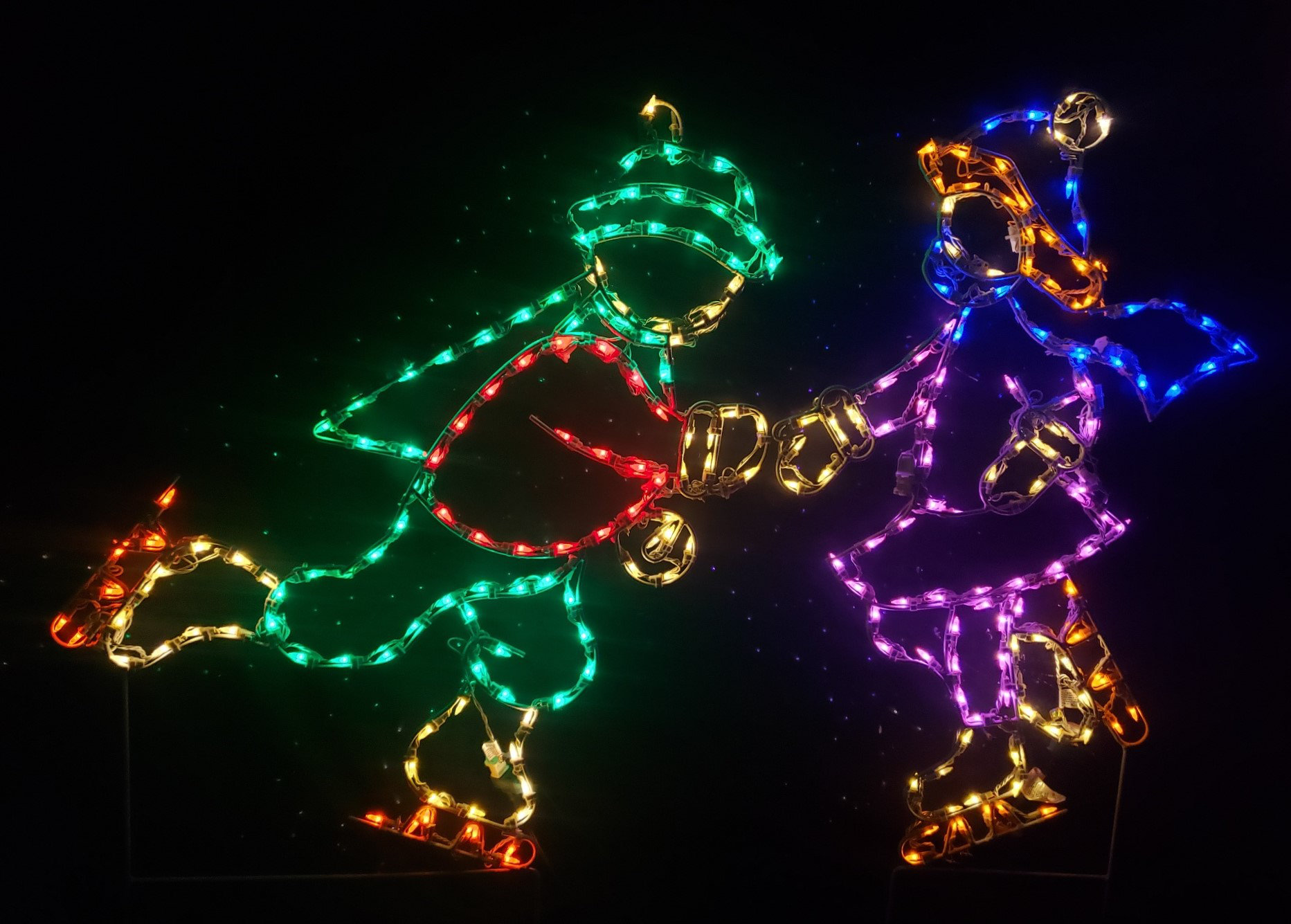 Lori's Lighted D'Lites Kid Ice Skaters Christmas Lighted Display ...